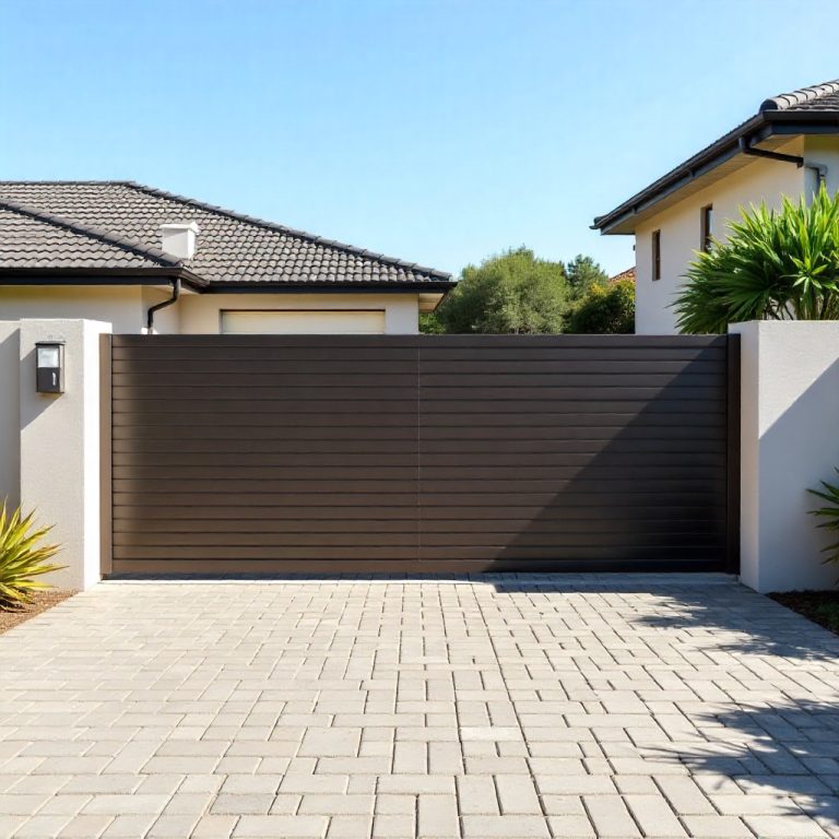 Boom gate arm lengths and materials for wide driveways?